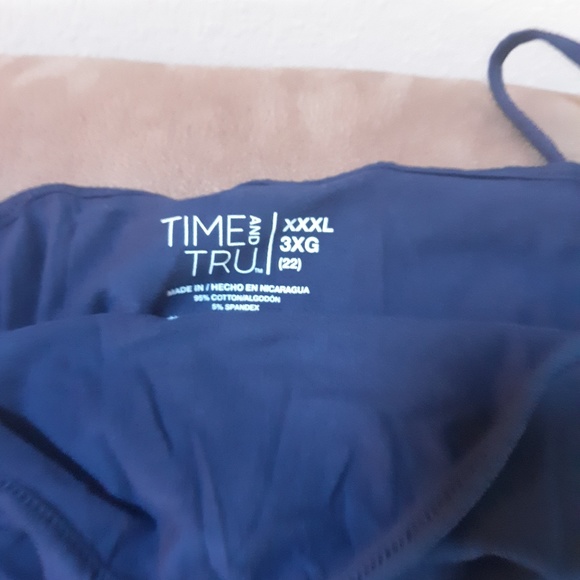 Time and Tru | Tops | Time And Tru Size 3x Blue Cami | Poshmark